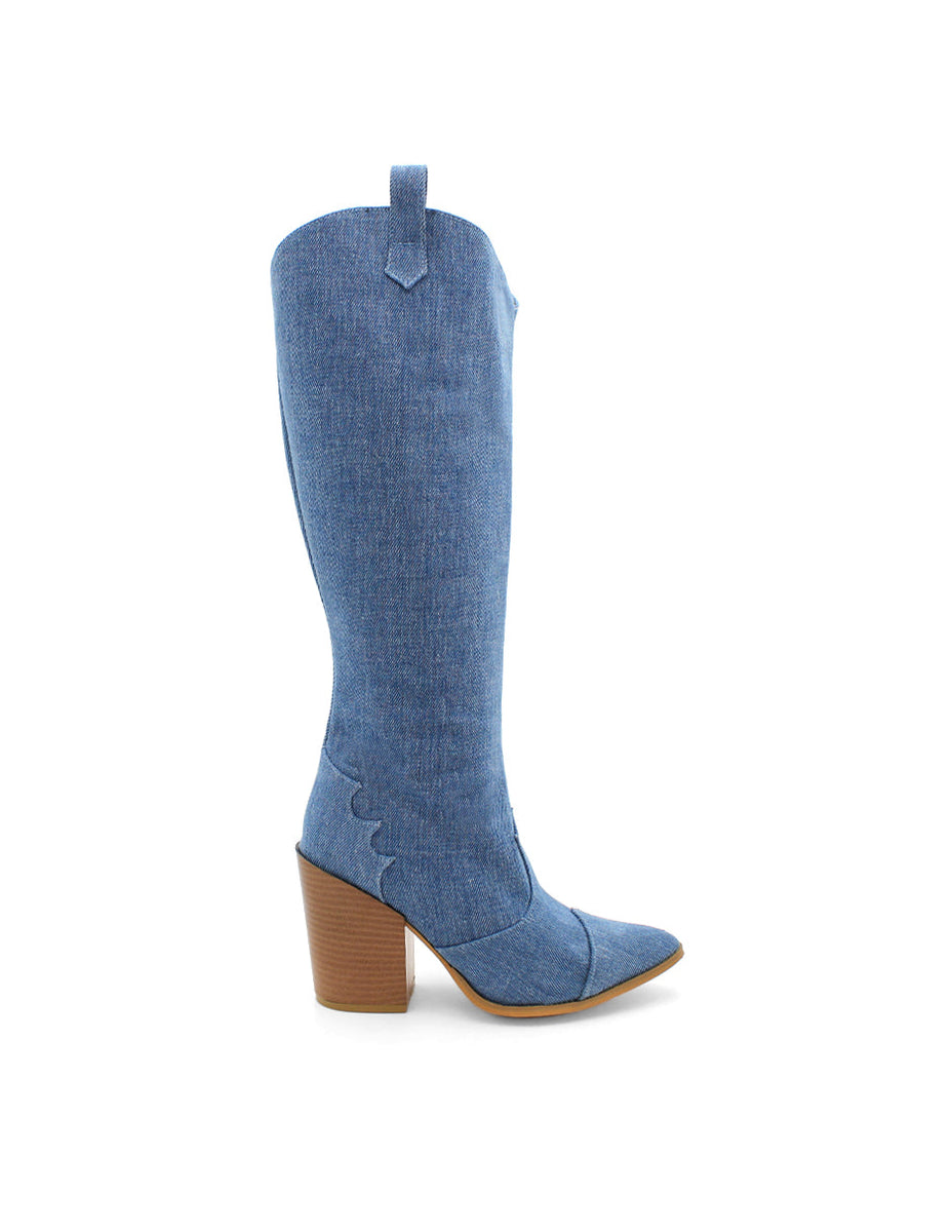 Botas altas Azul RBCOLLECTION – Envíos Gratis | RepublicaBlanca.com
